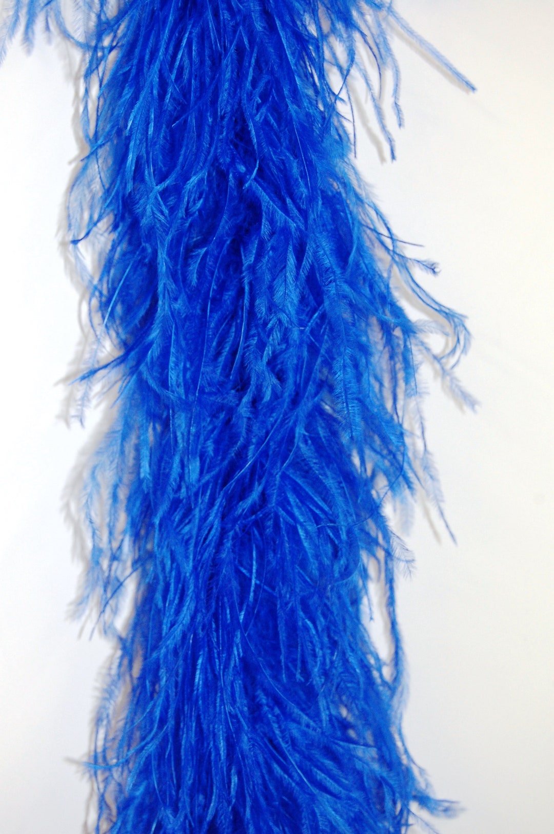 4 Ply ROYAL BLUE Ostrich Feather Boa 2 Yards for Halloween Costume ...