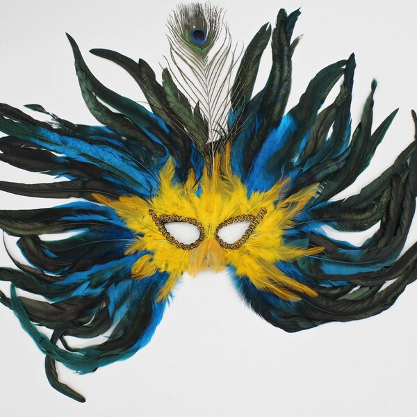Feather Mask - Etsy