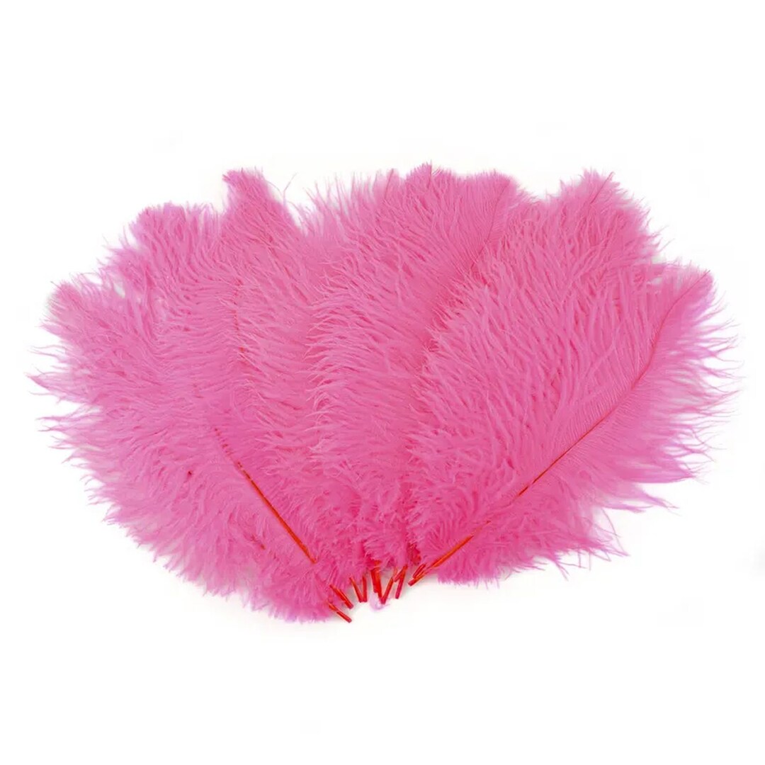 HOT PINK Ostrich Drabs 10-16" Plume Feathers Top Quality Plumes for ...