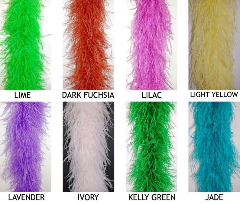 4 PLY OSTRICH Feather Boa 2 Yards Long Over 50 Colors for - Etsy
