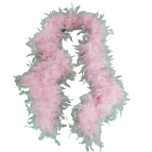 LIGHT PINK 80 Gram Chandelle Feather Boa 72" Length for Halloween ...