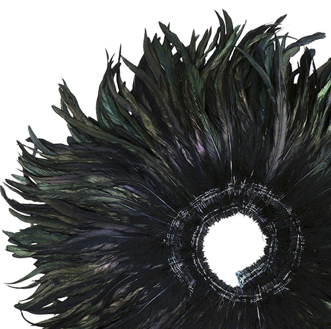 BLACK COQUE Rooster Tail Feathers: 8-11 Length per 1 | Etsy