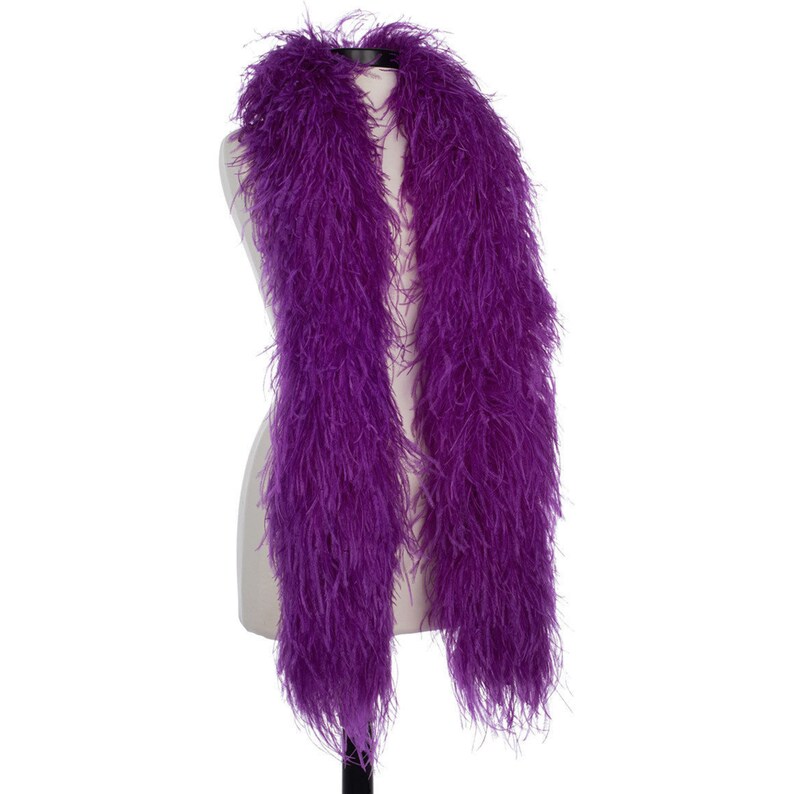 8 PLY THICK Ostrich Feather Boa (6-feet Long/8-12" Thick) Various ...