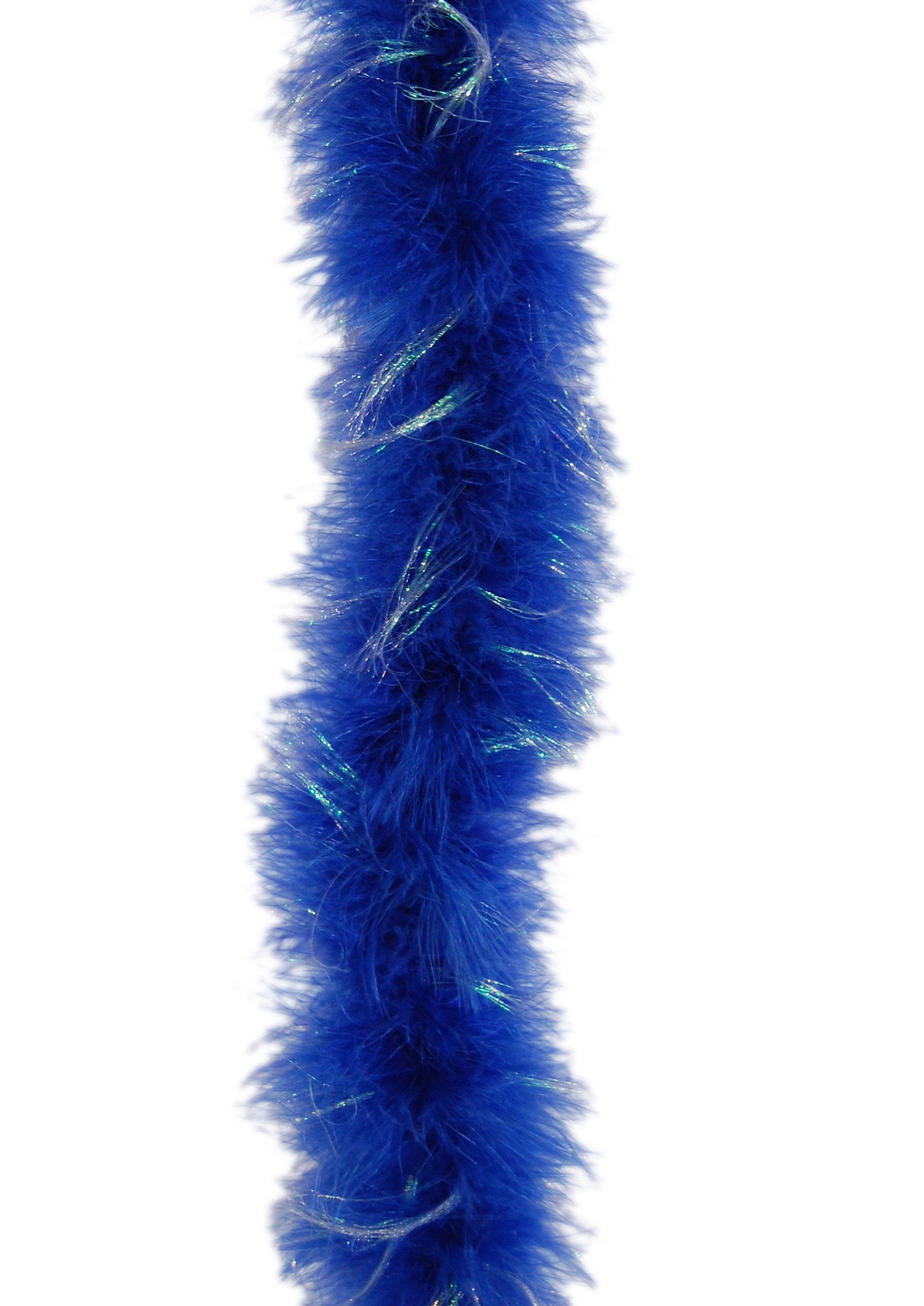 22 Gram Marabou Feather Boa 72" ROYAL BLUE W/ Iris Lurex for Craft DIY ...