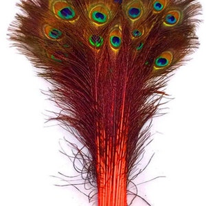 DYED PEACOCK Feathers 30-45" in Many Colors and Sizes for Wedding ...