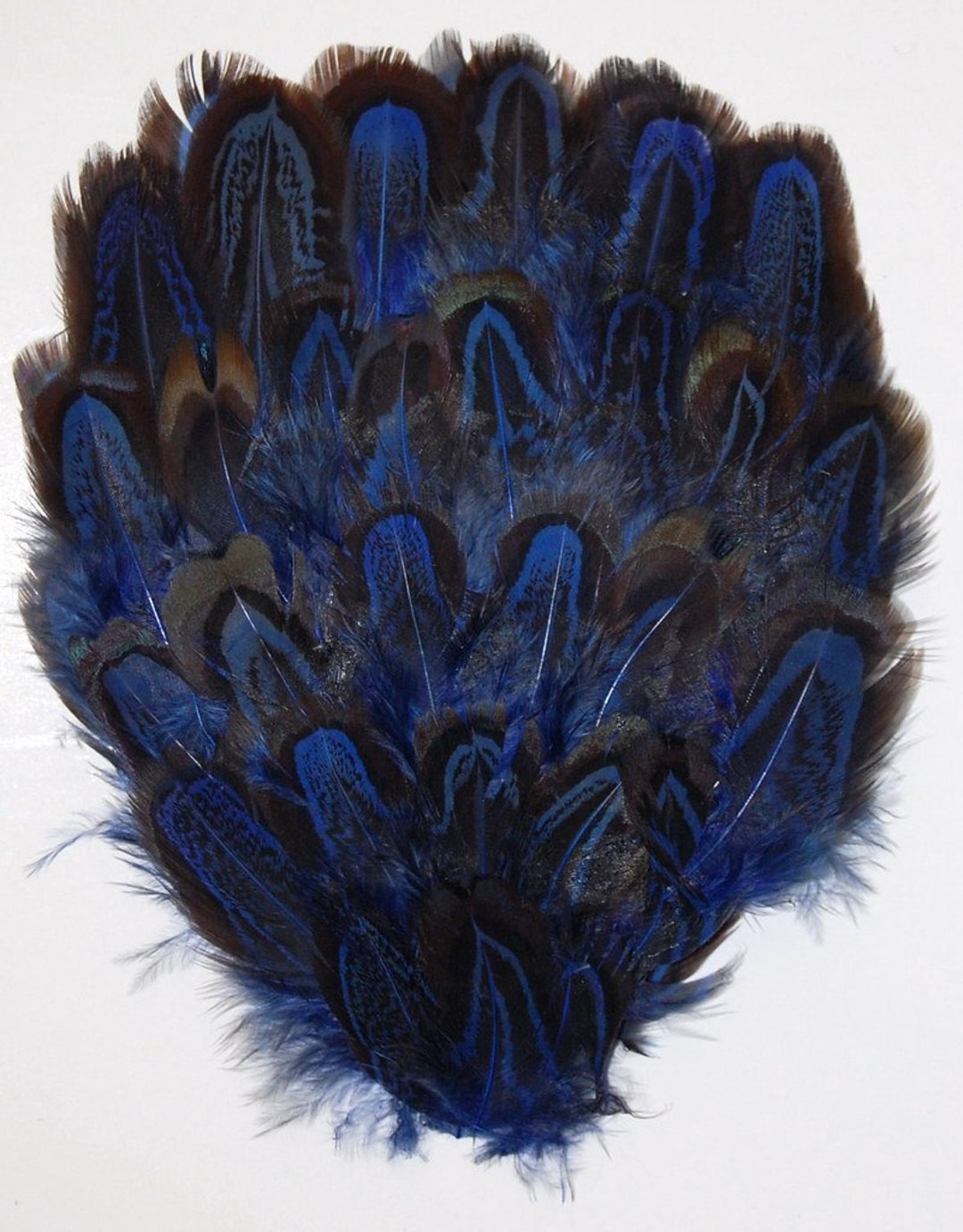 One Dyed PHEASANT FEATHER PAD - Dark Purple ; Headband/hats - Etsy