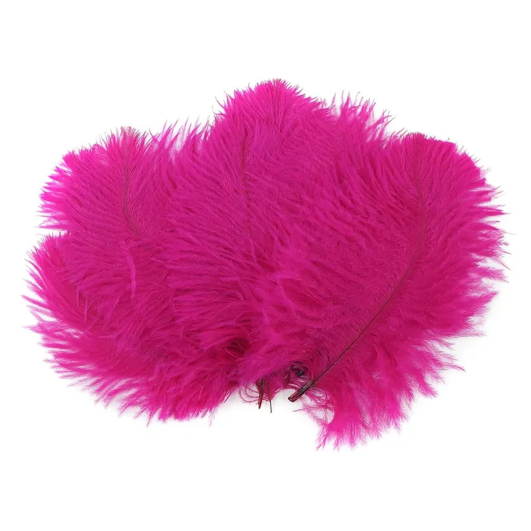FUSCHIA Ostrich Drabs 10-16" Plume Feathers Top Quality Plumes for ...
