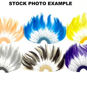 HALF PINWHEEL Hackle Feathers W/beads Various Colors for Hats Millinery ...