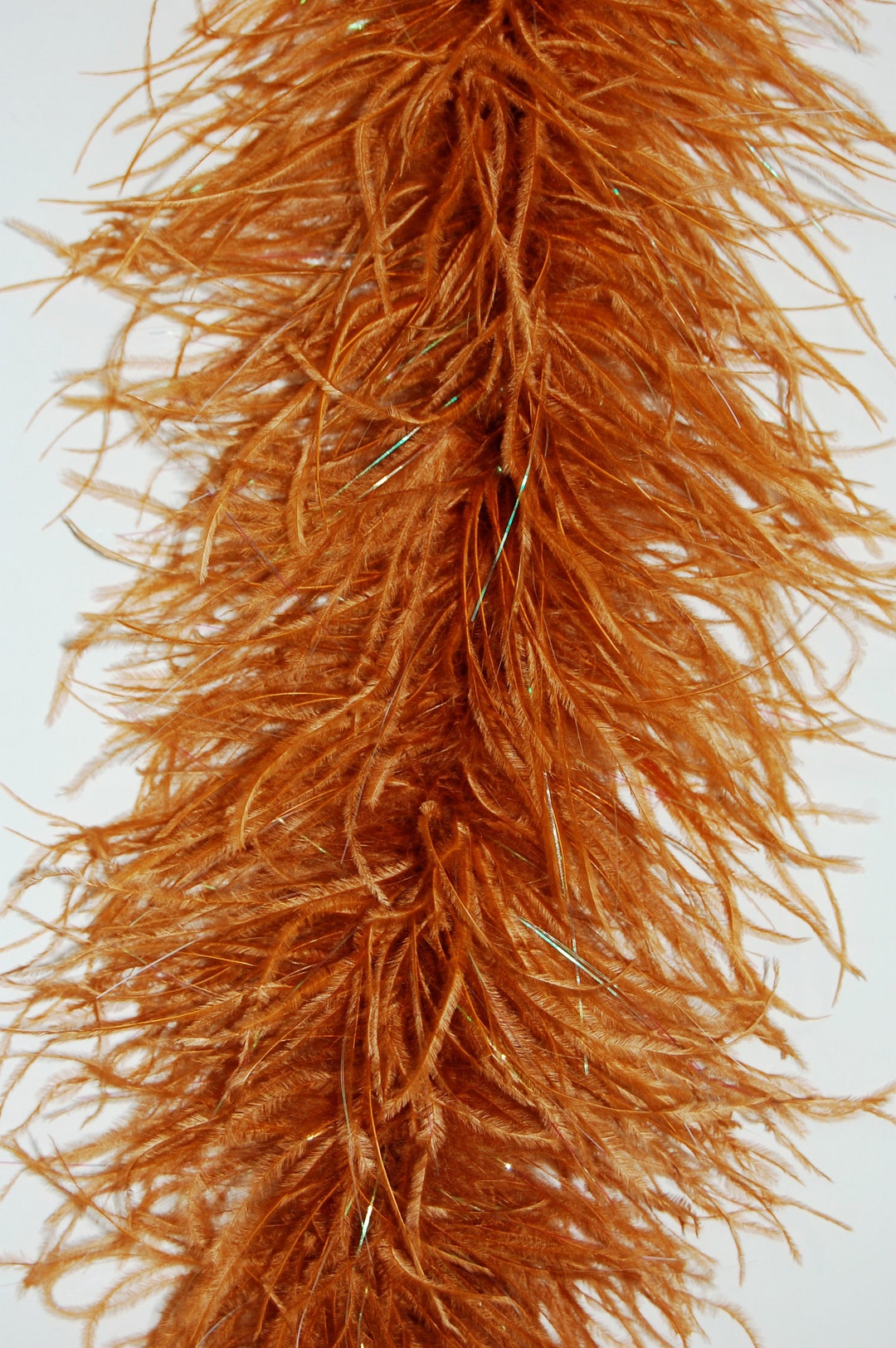 4 PLY Ostrich Feather Boa TOPAZ With Iris Tinsel 2 Yards for Costume ...