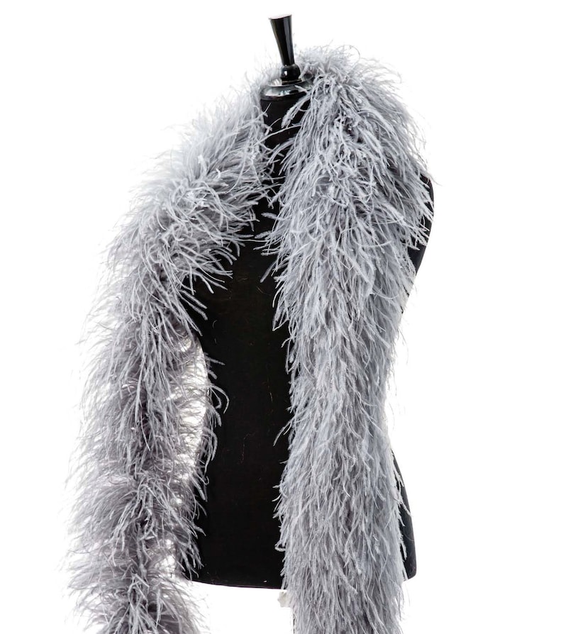 8 PLY THICK Ostrich Feather Boa (6-feet Long/8-12" Thick) Various ...