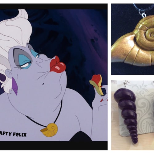Ursula's Shell Necklace and Earrings Sea Witch From the - Etsy
