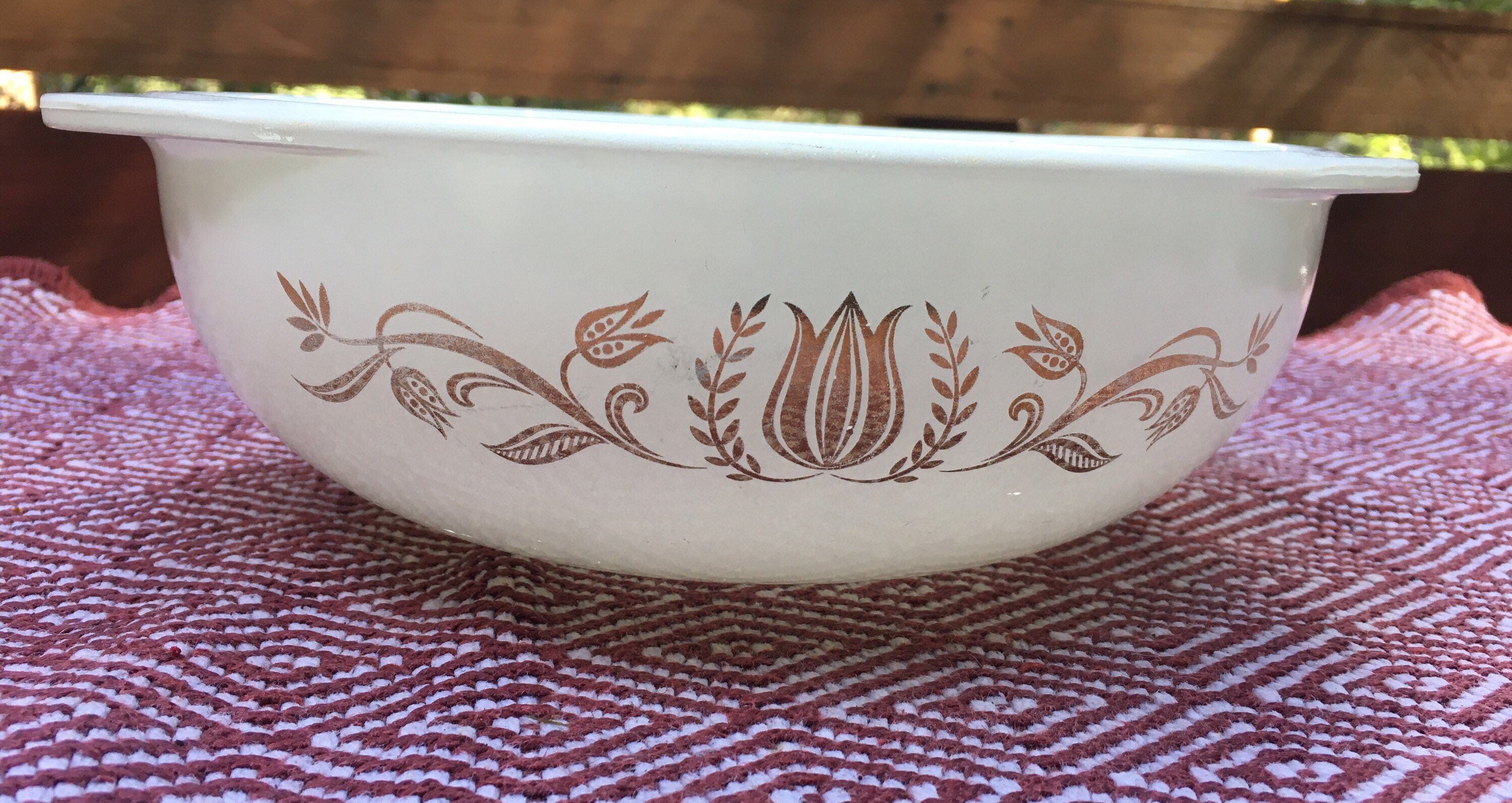 Vintage Pyrex 1962-63 Golden Tulip Casserole Dish - Etsy