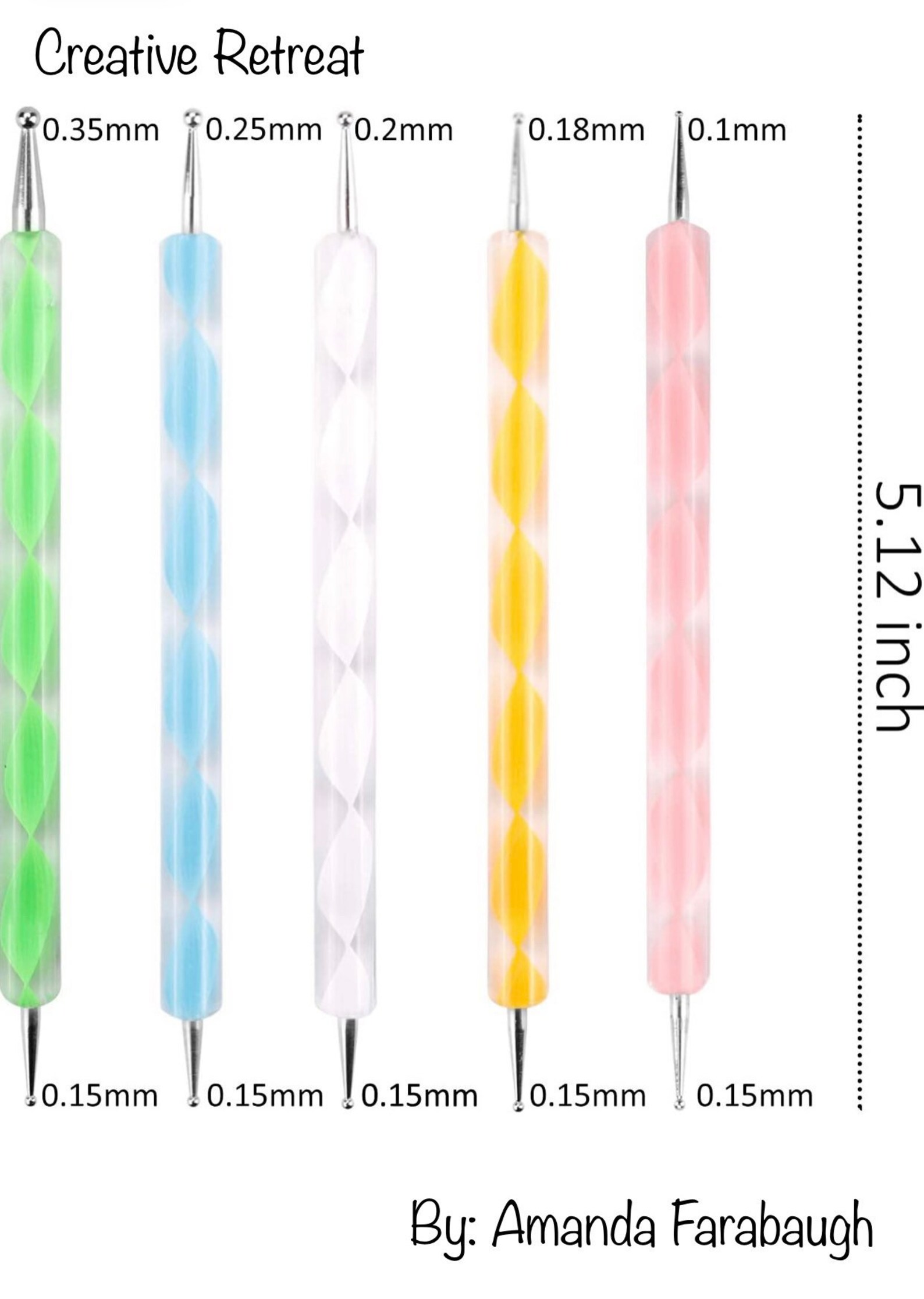 Mandala Dotting Tools/stylus With Stencils and Storage Bag | Etsy