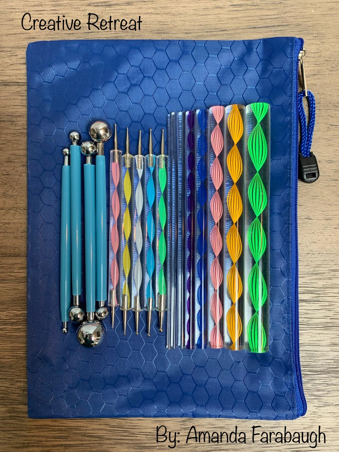 Mandala Dotting Tools/stylus With Stencils and Storage Bag | Etsy