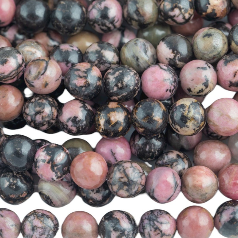 Rhodonite Beads Aaa - Etsy
