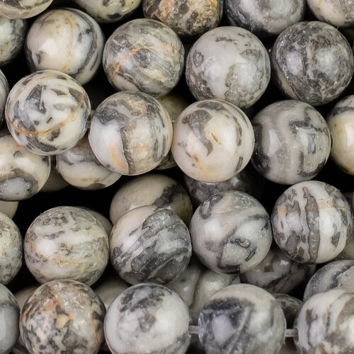 Natural Cream Gray Jasper High Quality in Round 4mm 6mm | Etsy