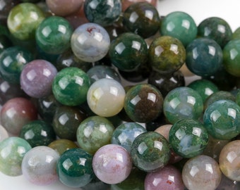 Round Agate Beads | Etsy