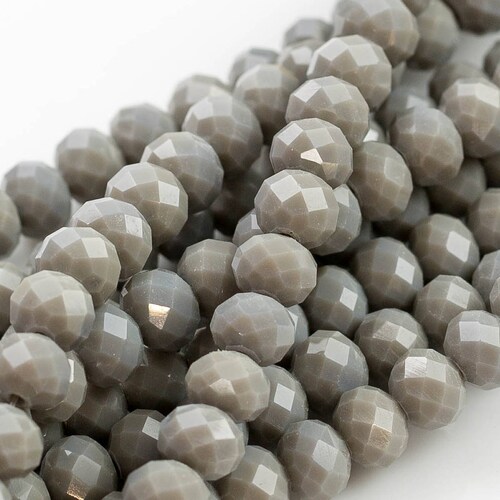 12mm Crystal Rondelle 2 or 5 or 10 STRANDS Smoke - Etsy