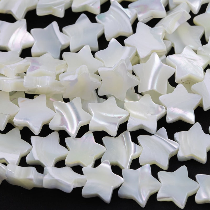 White Star Beads 4mm - Etsy