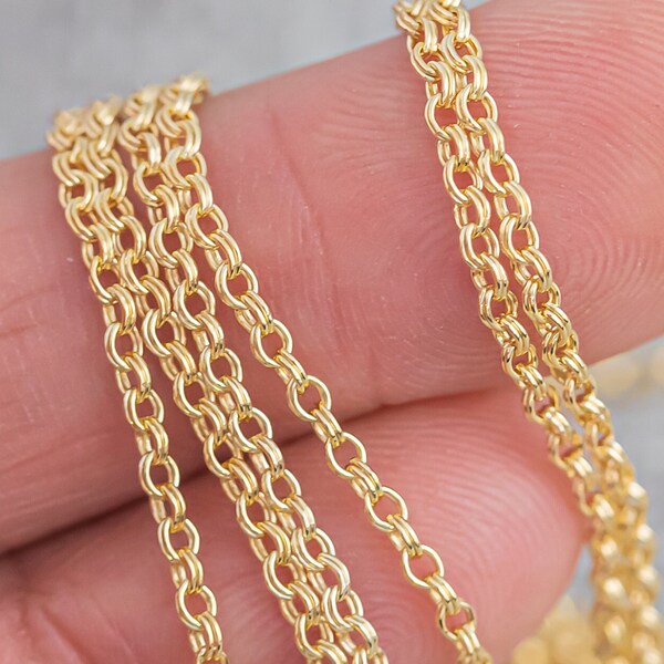 Double Ring Chain - Etsy