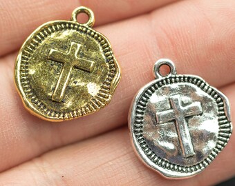 Cross coin | Etsy