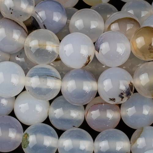 Natural Matte Cream Agate High Quality full Strand 15.5 Inch - Etsy