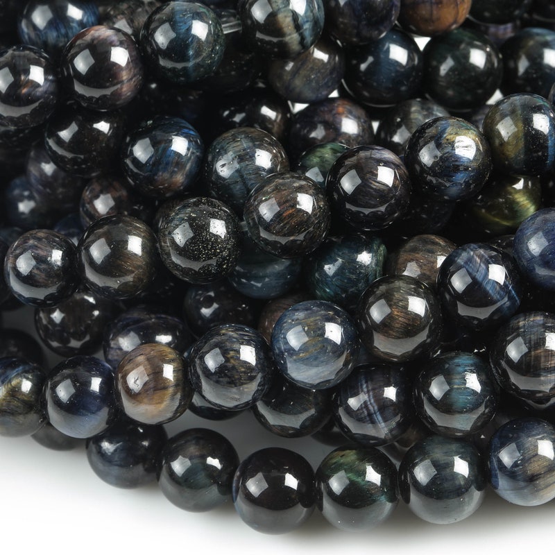 14mm Turquoise Tiger Eye - Etsy