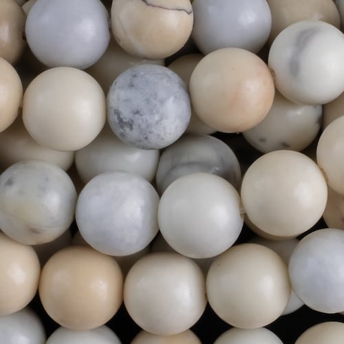 Natural Cream Jasper 6mm 8mm 10mm 12mm Round Beads Real - Etsy