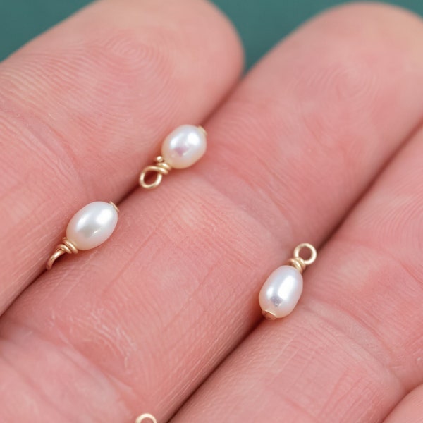 Pearl Charms - Etsy