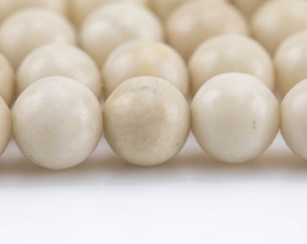 Riverstone beads in blue round gemstone 12mm full strand | Etsy