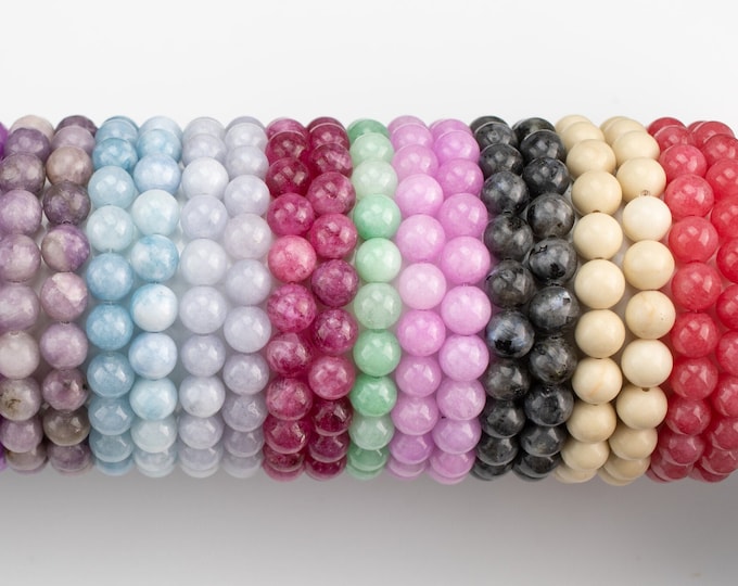 8mm Stackable Crystal Elastic Bracelets Handmade With High - Etsy