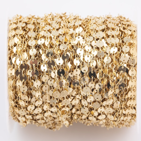 18K Gold Filled Round Chain Necklace,dainty Cable Chain,gold Twisted ...