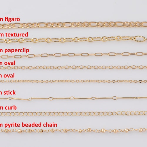 Light DAINTY ROSE GOLD Chain Dainty Chain Selection Paperclip - Etsy