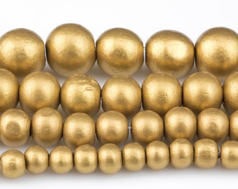 Natural Cream Colored Pale Tan Wooden off Round Shaped Beads - Etsy