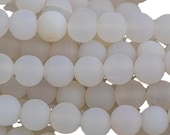 Natural Matte Cream Agate High Quality full Strand 15.5 Inch - Etsy