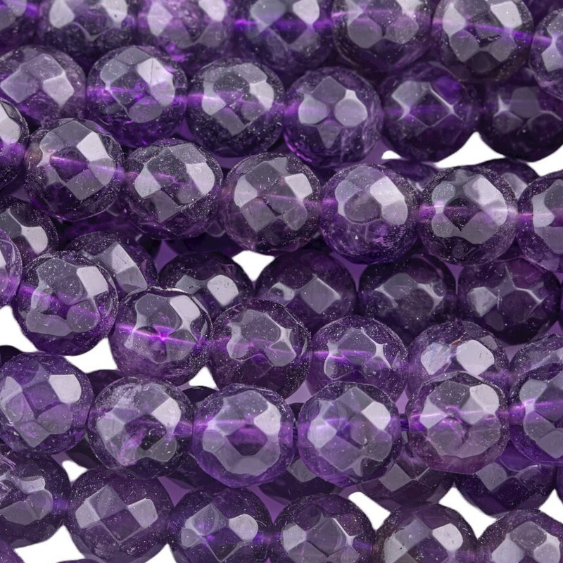 Amethyst Round Faceted 6mm - Etsy