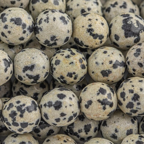 Natural Gray Spotted Jasper High Quality in Round 6mm 8mm - Etsy