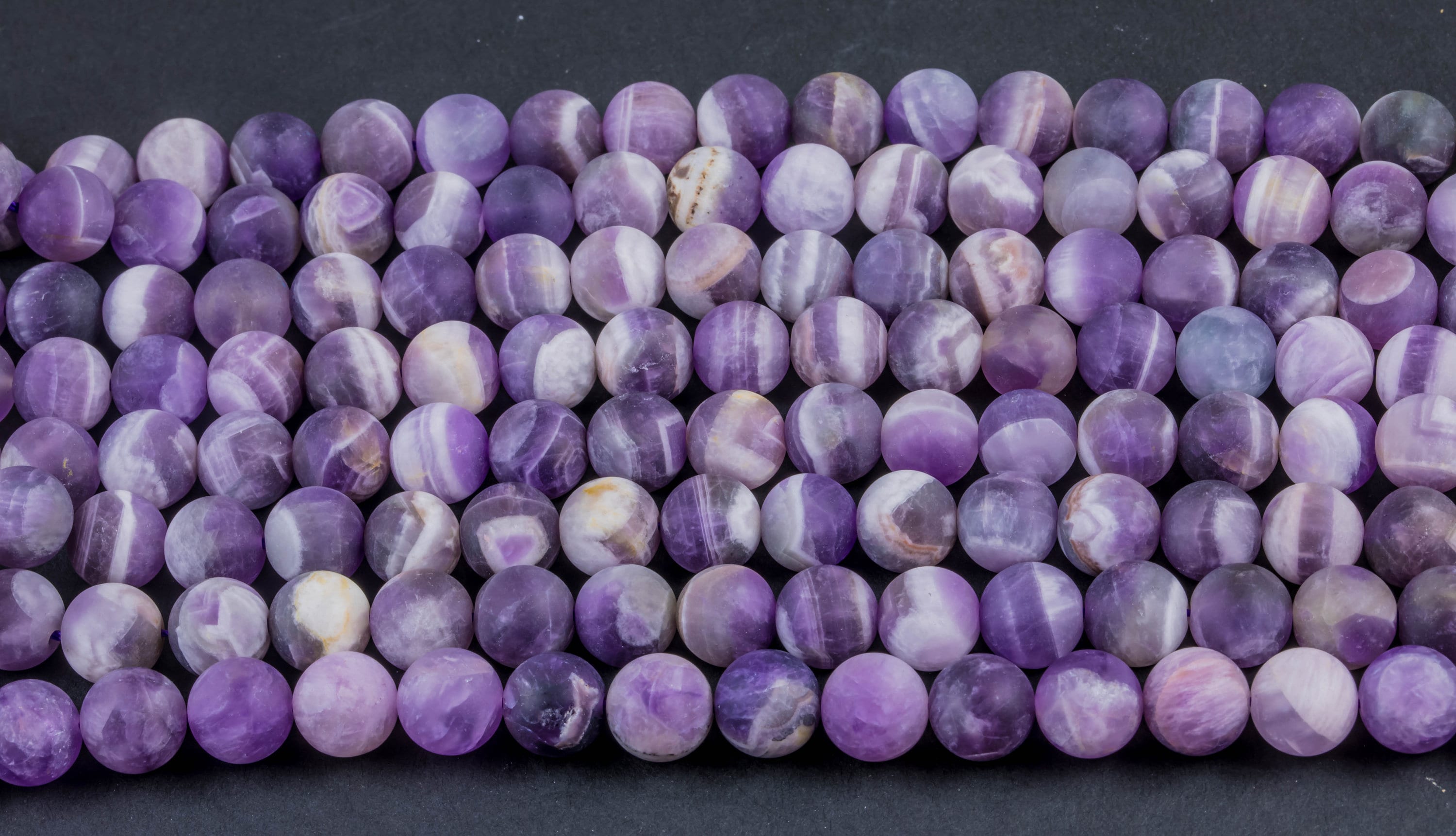 Natural Matte Cape Banded Amethyst Beads High Quality in Matt - Etsy