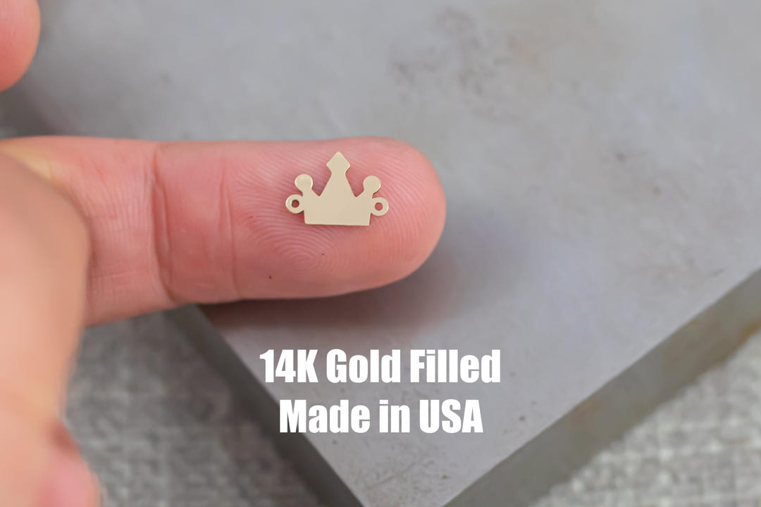 Gold Filled Crown Connector for Permanent Jewelry 14K Gold Filled ...