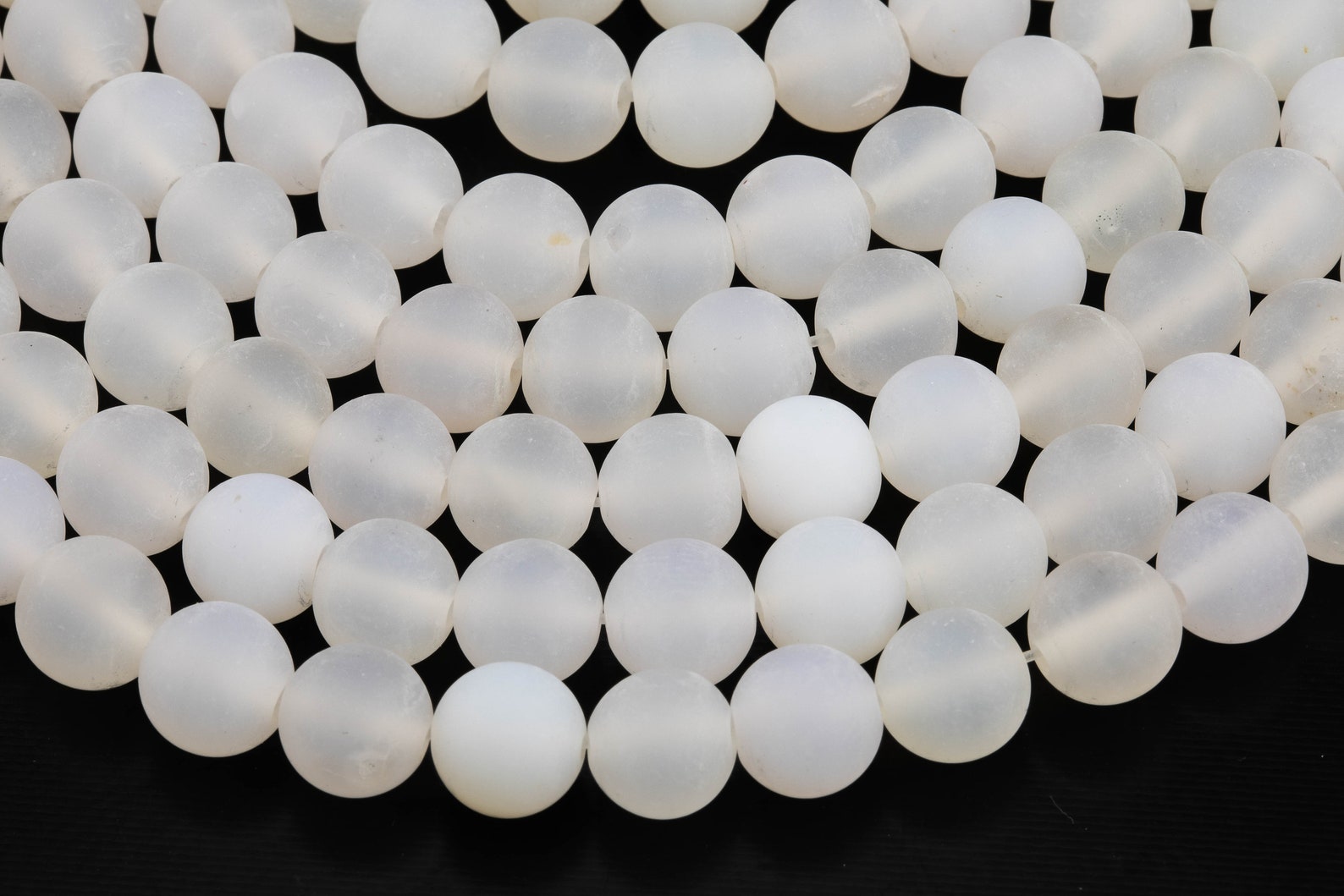 Natural Matte Cream Agate, High Quality -full Strand 15.5 Inch Strand ...