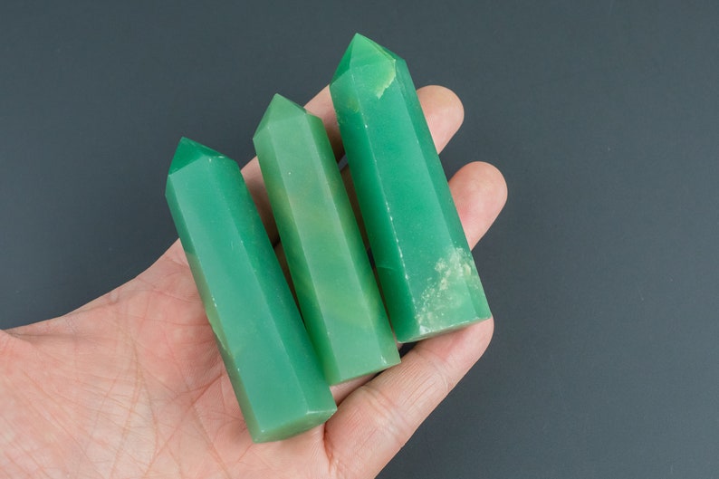 1 Pc Jade Point Single Terminated Gemstone Natural Green Jade - Etsy UK