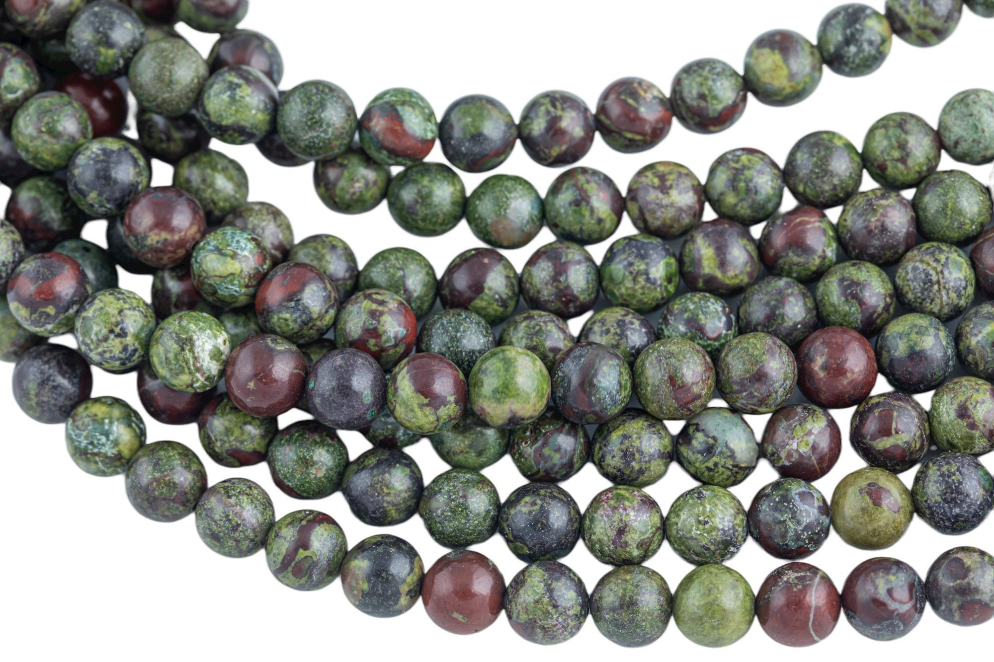 Natural Dragon Bloodstone Beads Blood Stone Beads, High Quality in ...