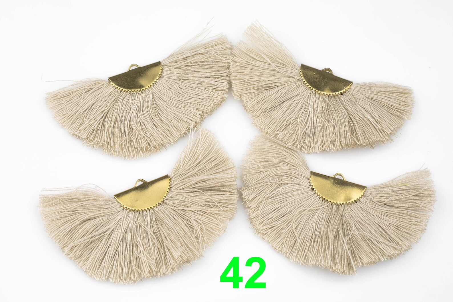 New Colors BEAUTIFUL Fan Tassels on Brass Findings. Perfect - Etsy