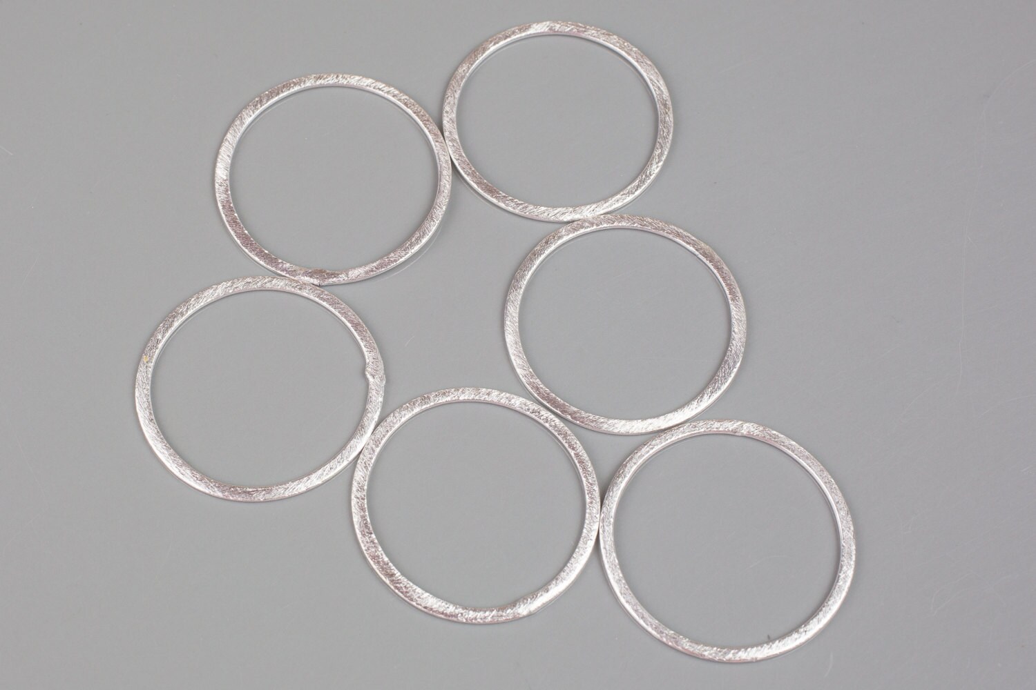 Brushed Silver Soldered Flat Rings5 Sizes 15mm 20mm 25mm - Etsy