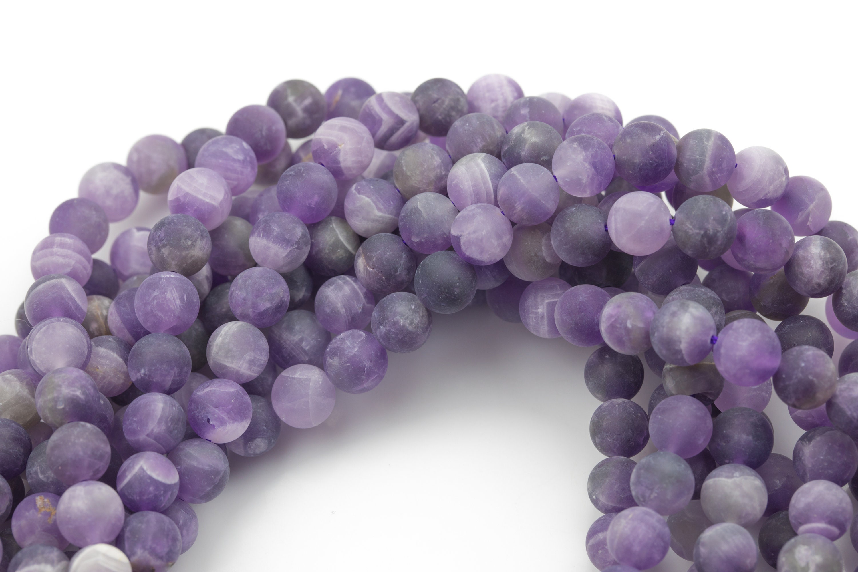 Natural Matte Amethyst Beads Grade AAA Round 4mm 6mm 8mm - Etsy