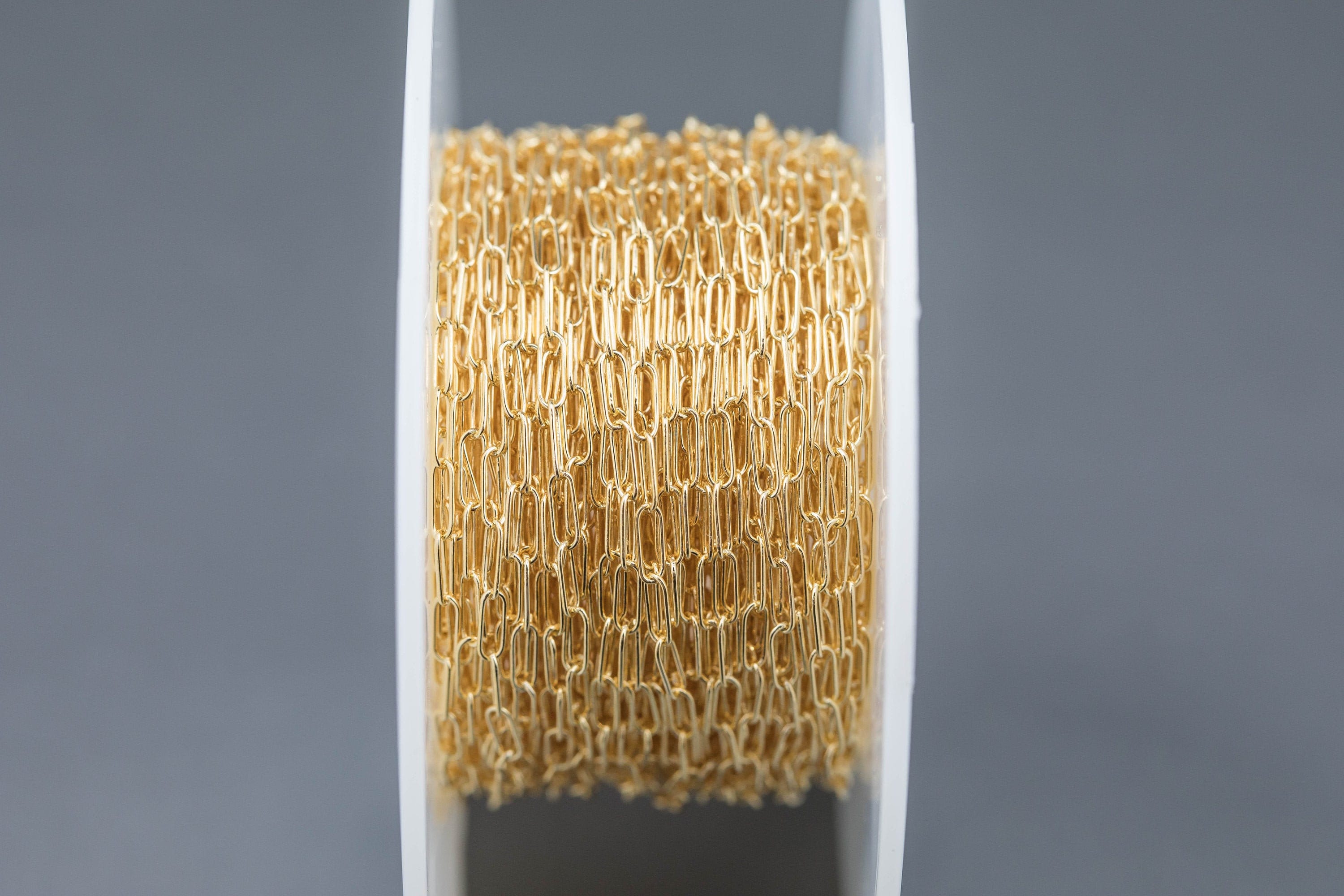 Gold Filled Round Tubed Chain Elongated Oval Chain 5 X 2 Mm - Etsy