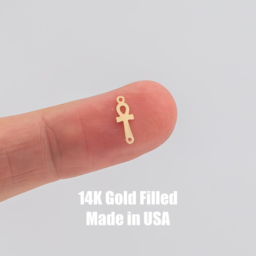 Ankh Cross Permanent Jewelry Connector or Charm- Intricate Detail ...