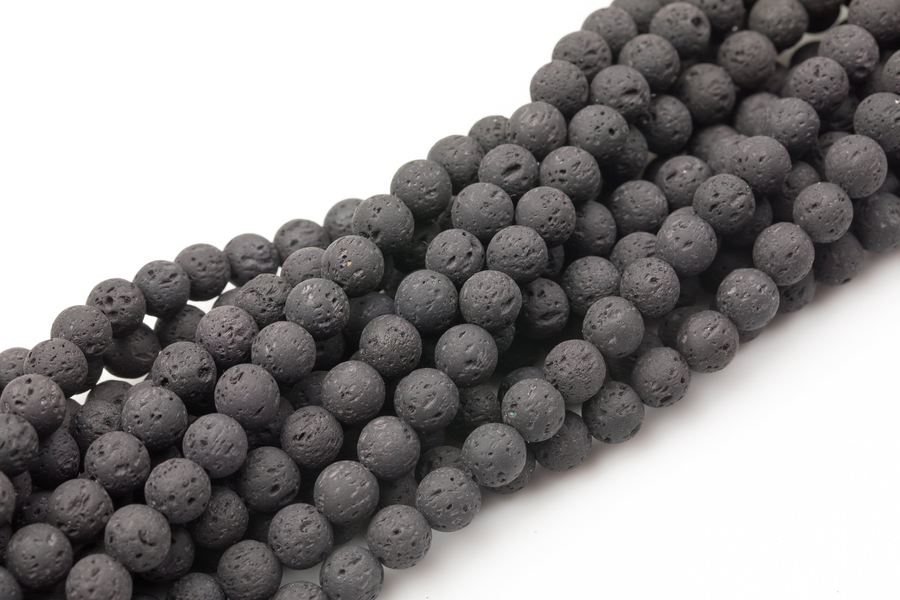 Natural Lava Rocks Diffuser Oil Round Beads Lava Beads for - Etsy UK