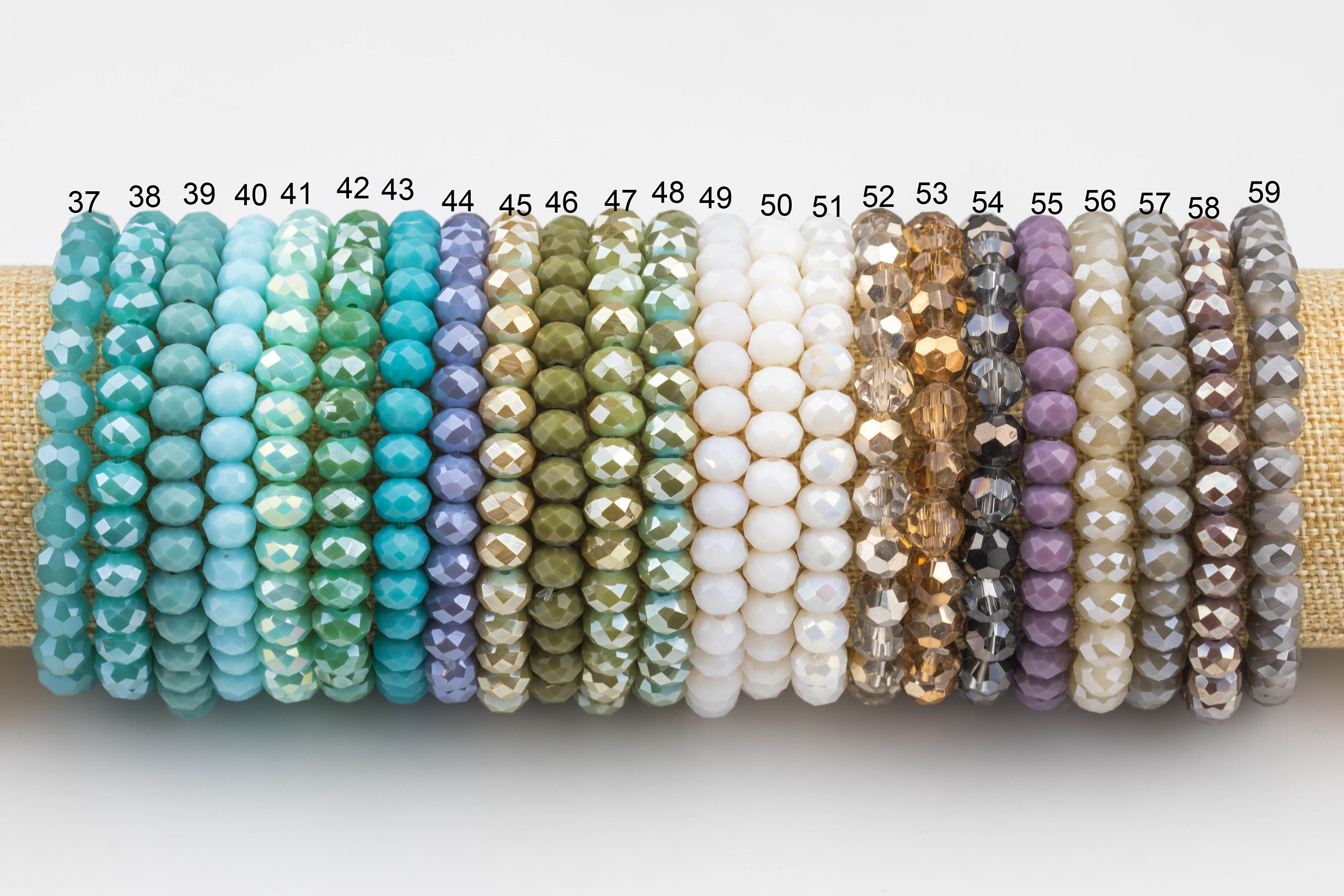 8mm Stackable Crystal Elastic Bracelets Handmade With High - Etsy