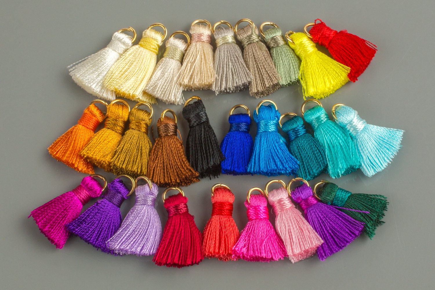 SILK TINY TASSLE Tassels High Quality Extra Thick 4 Pcs - Etsy